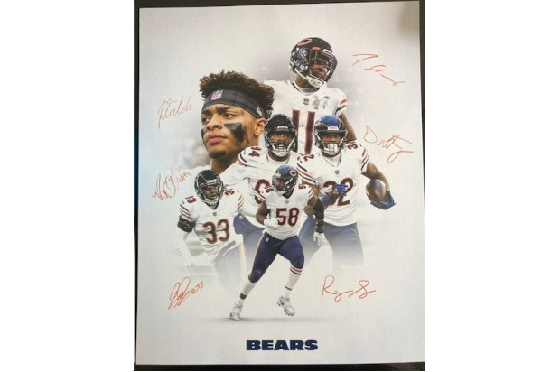 Laser Autographed Chicago Bears photo! | Hustle, Hit, Never Quit 2022 ...